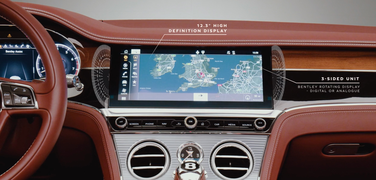 Bentley’s rotating digital/analog display explained | Automotive ...