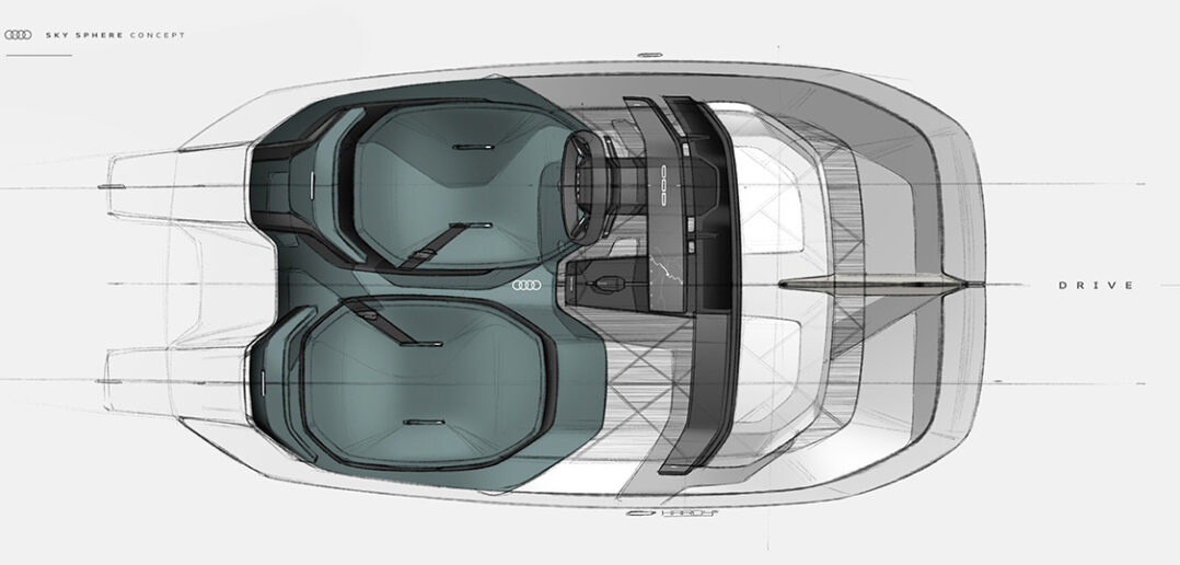 Audi previews skysphere concept with interchangeable interior ...