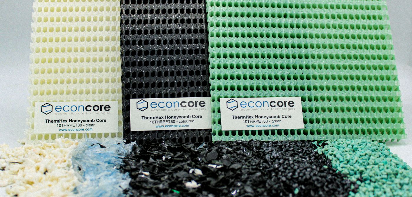 New production line for recycled PET honeycombs installed by EconCore ...